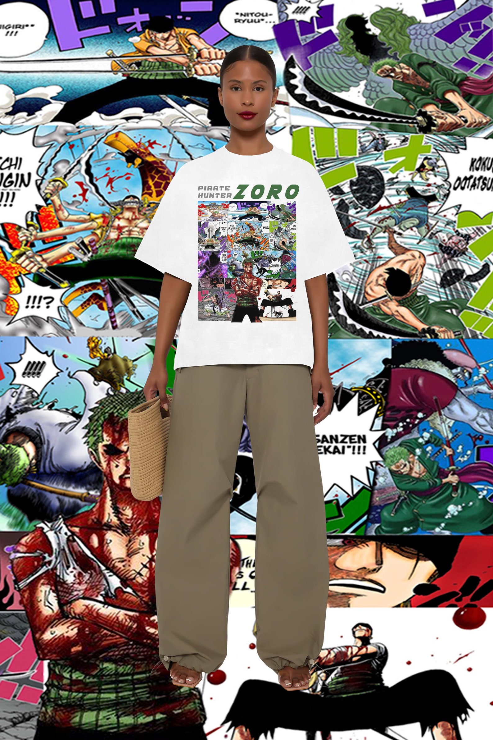 Retro Anime Shirt, Zoro Graphic One Piece Anime Unisex Shirt, Gift for ...