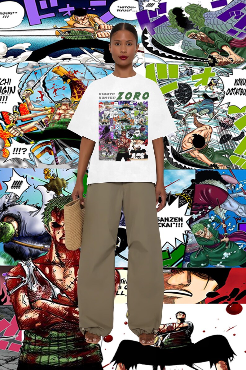 Retro Anime Shirt, Zoro Graphic One Piece Anime Unisex Shirt, Gift for ...