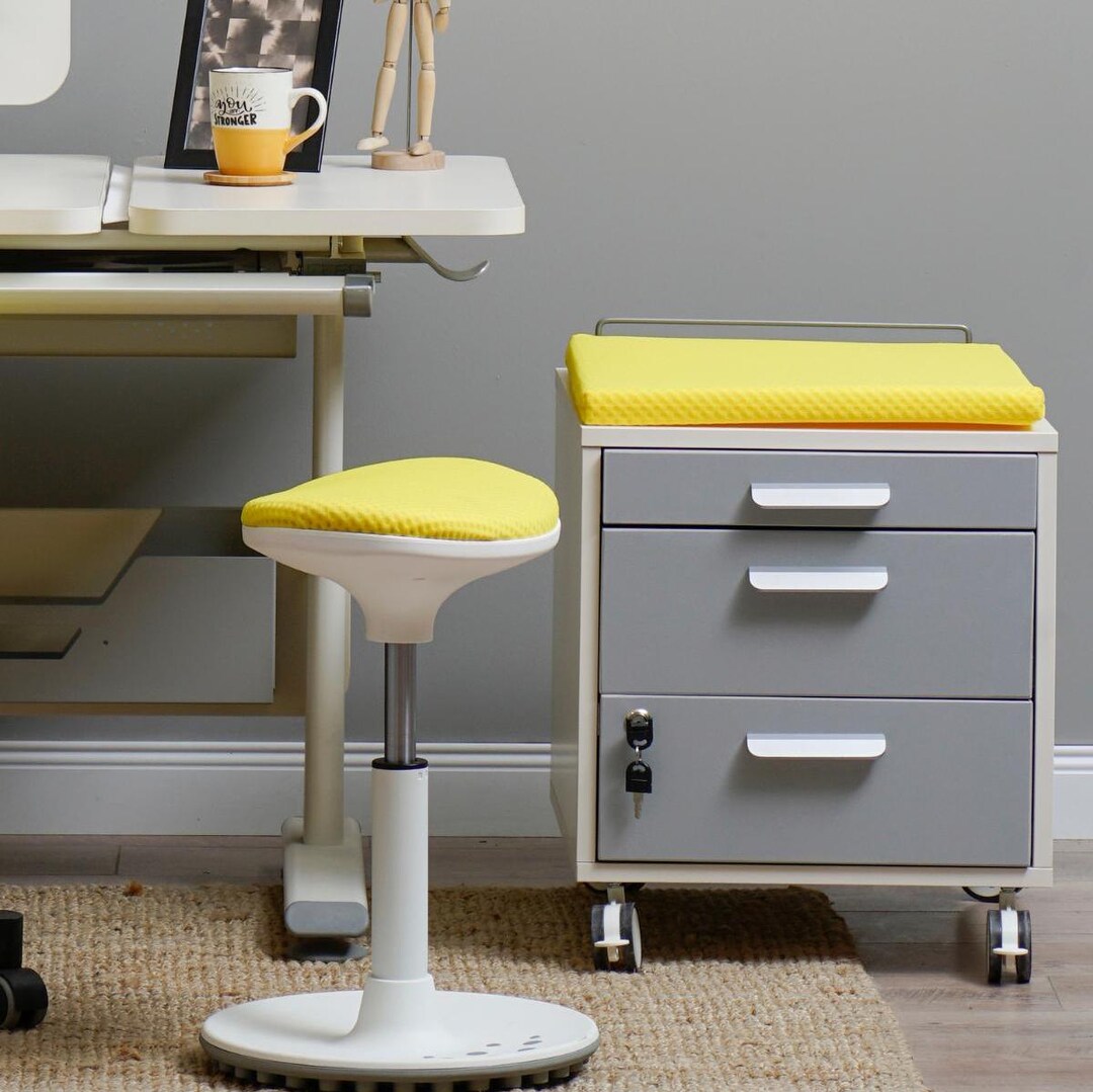 Vega Solid Mobile File Cabinet, 3-drawer Office Storage, Modern Wooden ...