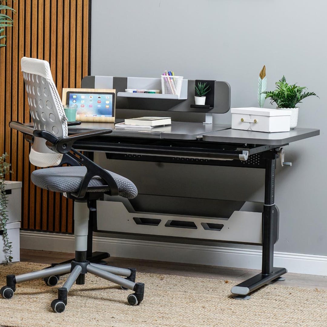 Vega Advanced Standing Desk Set, Adjustable Work Desk With Chair ...