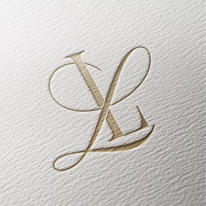 LL Initial Design Elegant Wedding Monogram Logo: (canva Template ...