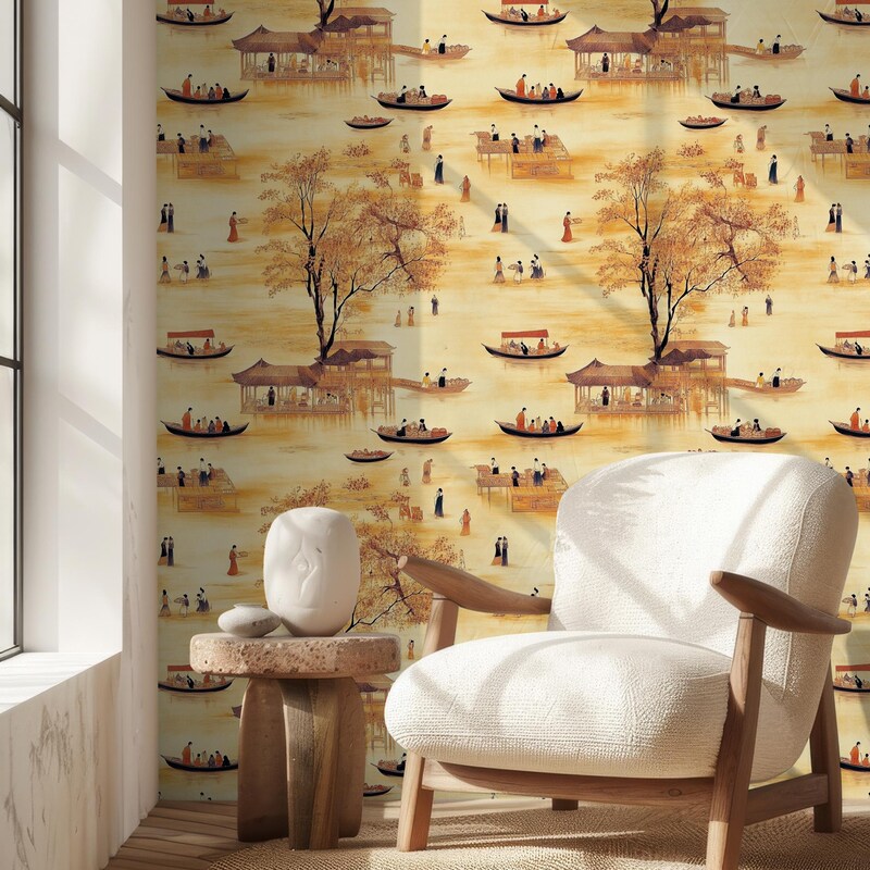 Asian Wallpaper - Etsy