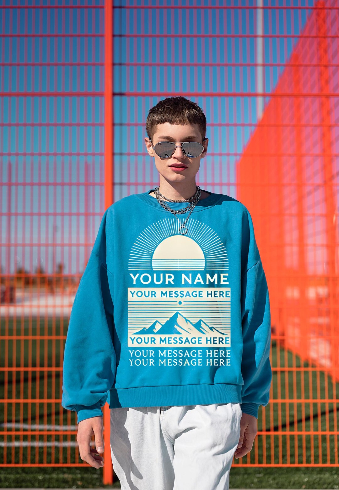 Personalized Name Written Tracksuit Handmade Unisex Design Crew Neck T ...