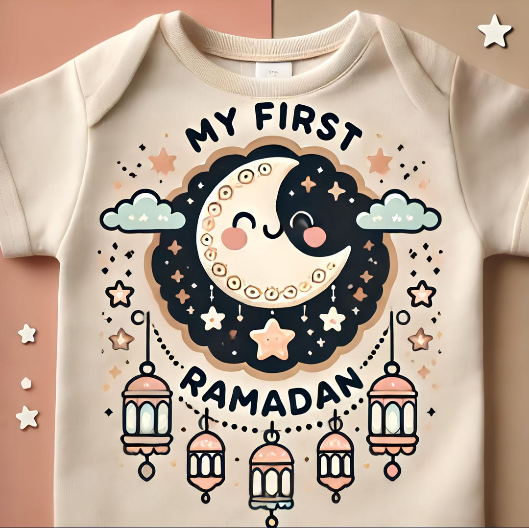 My First Ramadan Toddler Long Sleeve Tee, Cute Ramadan Shirt, Baby Eid ...