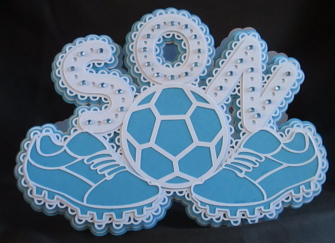 Son Football Card. Cutting Files SVG, Silhouette Cameo, Scanncut ...