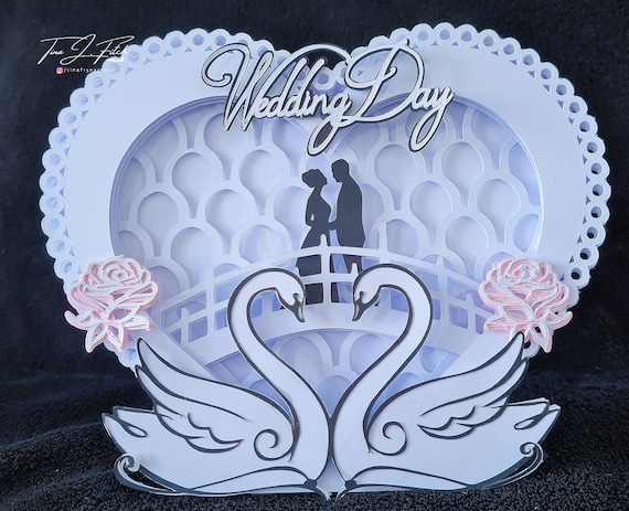 Wedding Silhouette Cameo Cards 60+ Silhouette Cameo Cards Stock