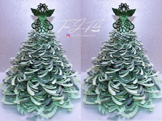 3D Christmas Tree & Angel Decoration Cutting Files SVG - Etsy