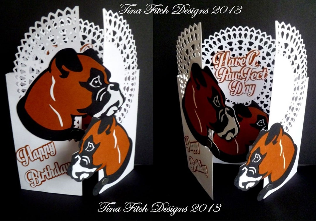 Boxer Door Card Template Svg,mtc,scal,camoe,cricut,scanncut - Etsy