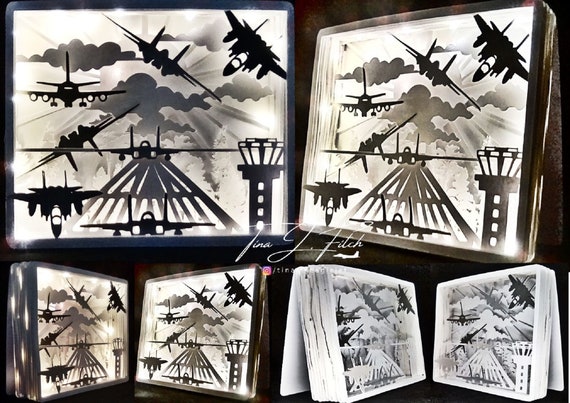 F15 Fighter Jet Card/shadow Box TF0342 Svgcricutsilhouette - Etsy
