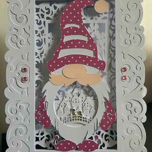 Gnome Castle Luminaire Card Template TF0794, Cutting Files SVG ...