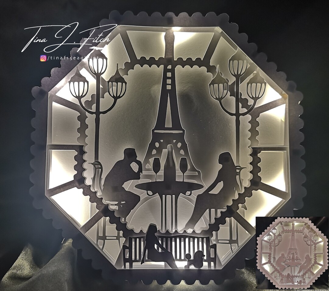 Romance Luminaire Card Template TF0282, Svg,mtc,scal,cricut,silhouette ...