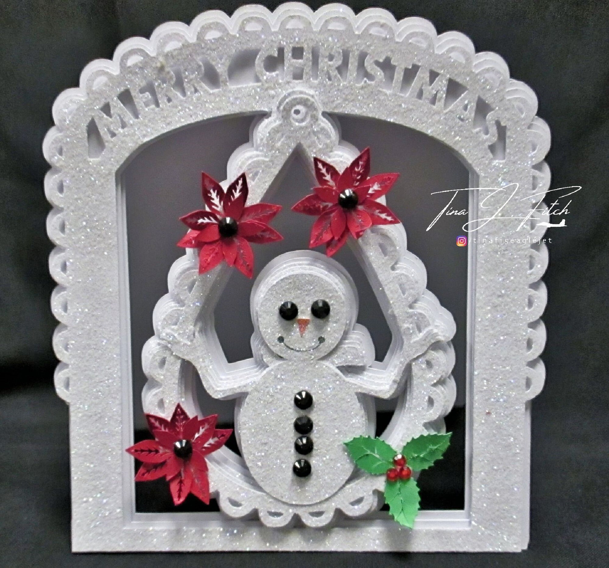 Snowy Card Template TF0336 Svgmtcscalcricutcameoscanncut | Etsy