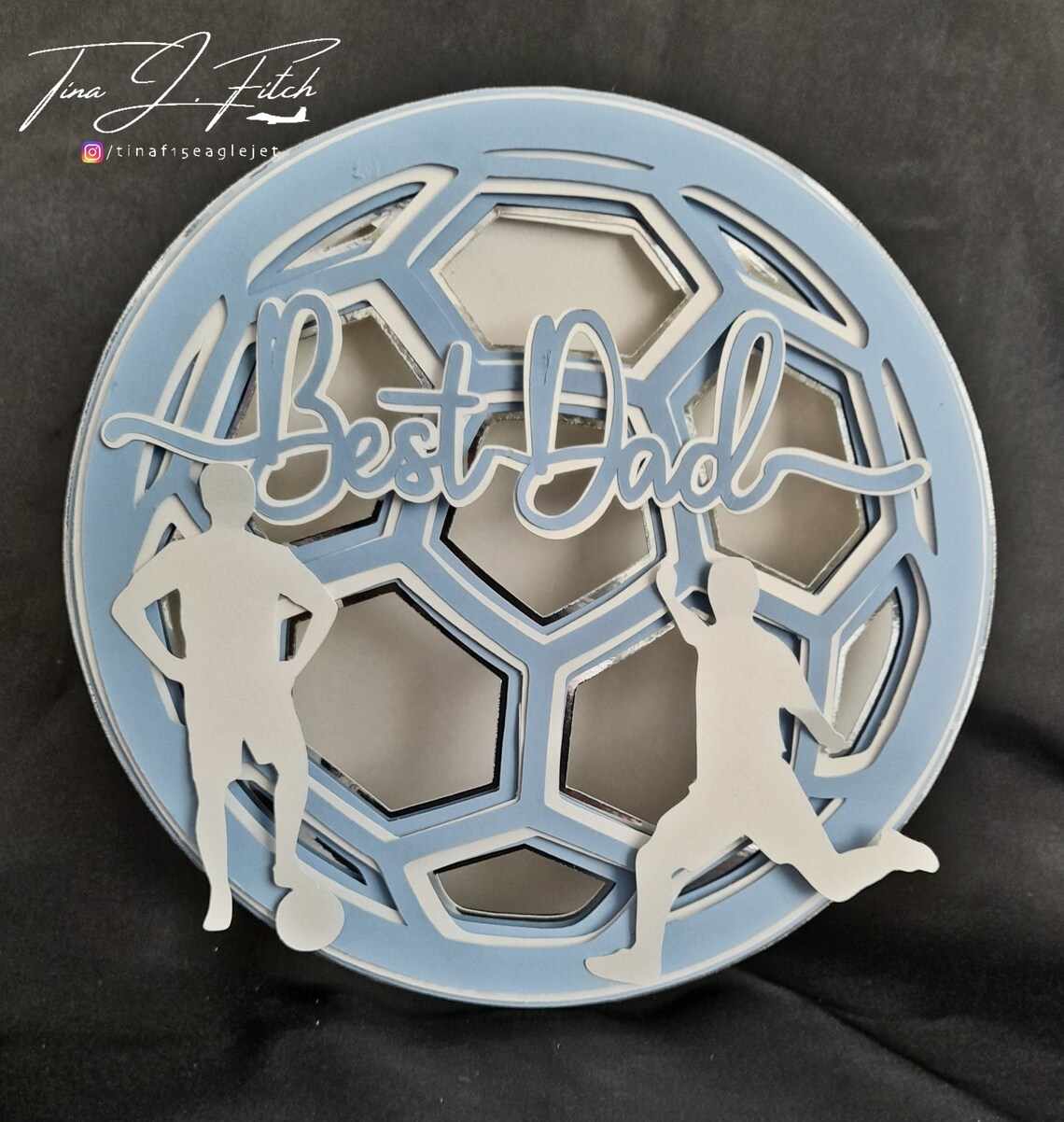 Football Shaped Card TF0511 Cutting Files SVG Silhouette | Etsy