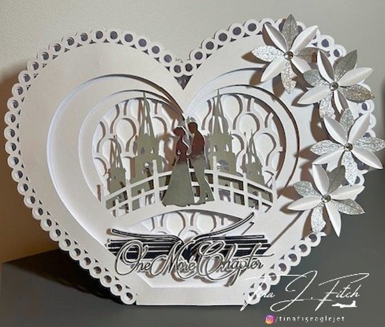 One More Chapter Wedding Luminaire/shadow Box Card Template TF0749 ...