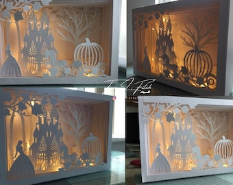 Princess Shadow Box Svg - Etsy