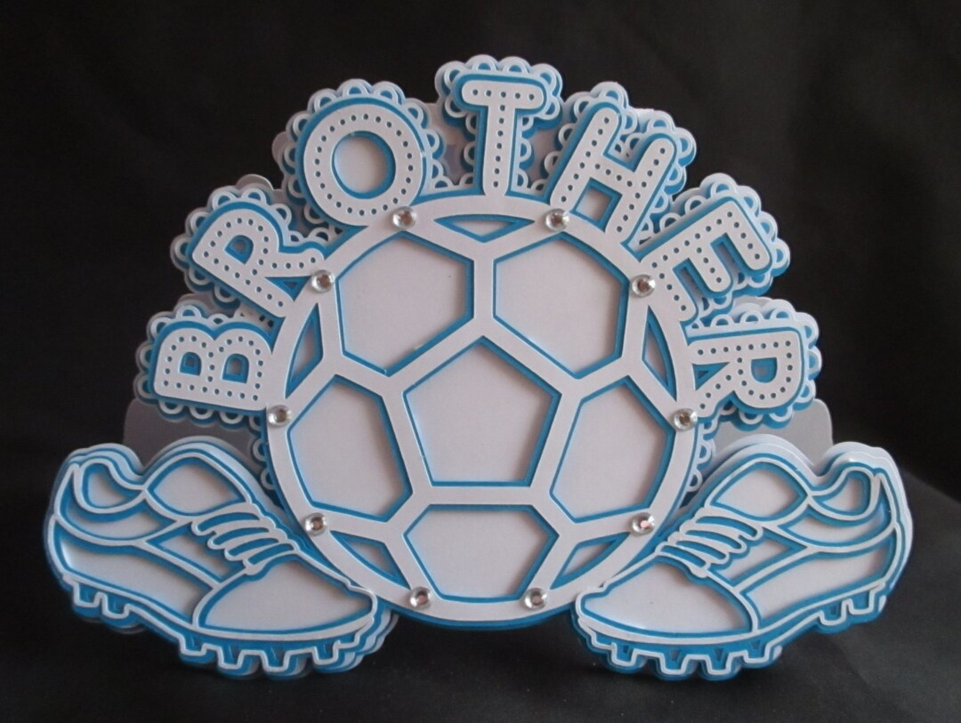 Brother Football Card, Cutting Files, All File Formats Offered - Etsy UK