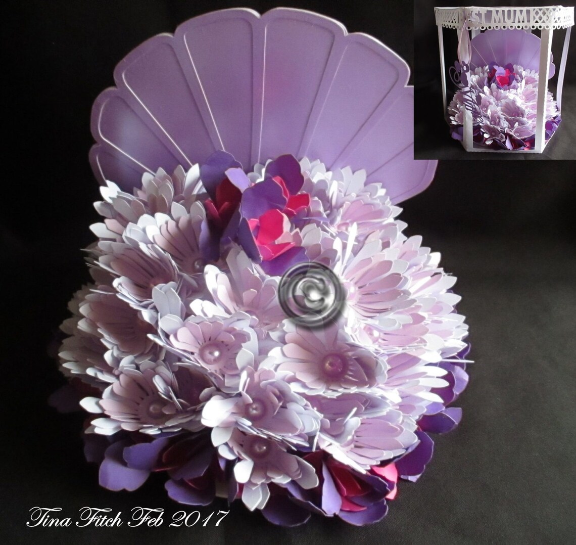 Floral Clam Shell & Box, TF0041, Svg,mtc,scal,cricut,scanncut ...