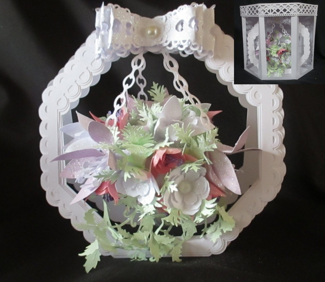 3D Hanging Basket & Box TF0200 SVG Mtccricut Cameo | Etsy