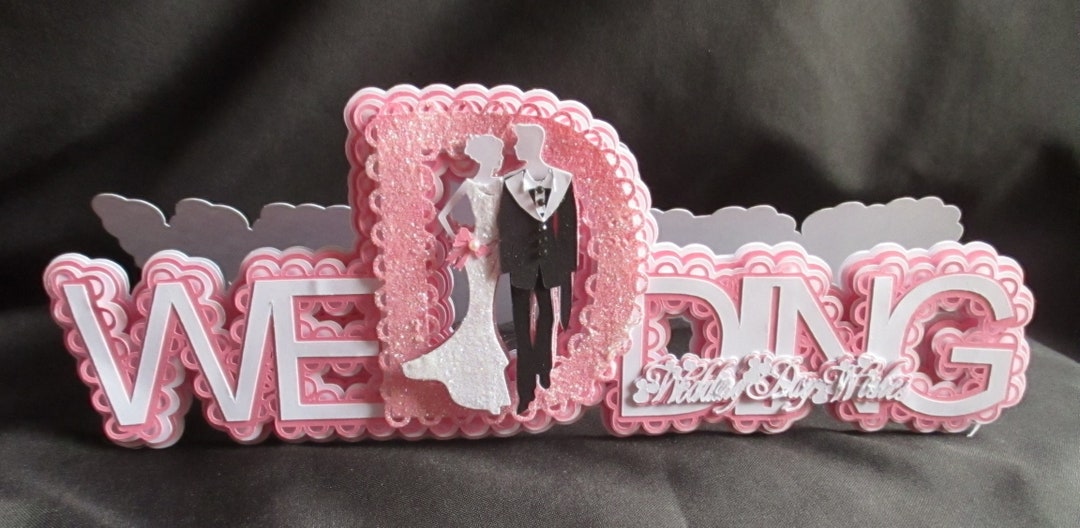 Wedding D Card, Svg,mtc,cricut,scanncut,silhouette, Cameo,curio - Etsy