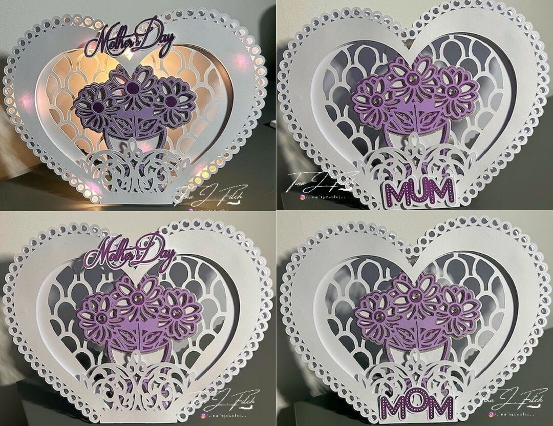 Mum, Mom, Mother's Day Pot Card TF0753, Cutting Files SVG, Silhouette ...