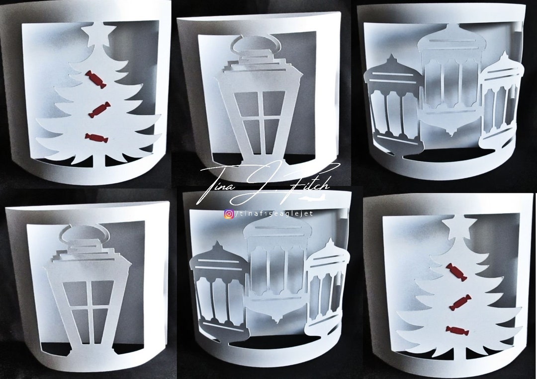 4 X Bendy Cards TF0344, SVG, Silhouette Cameo, Cricut, Scanncut - Etsy