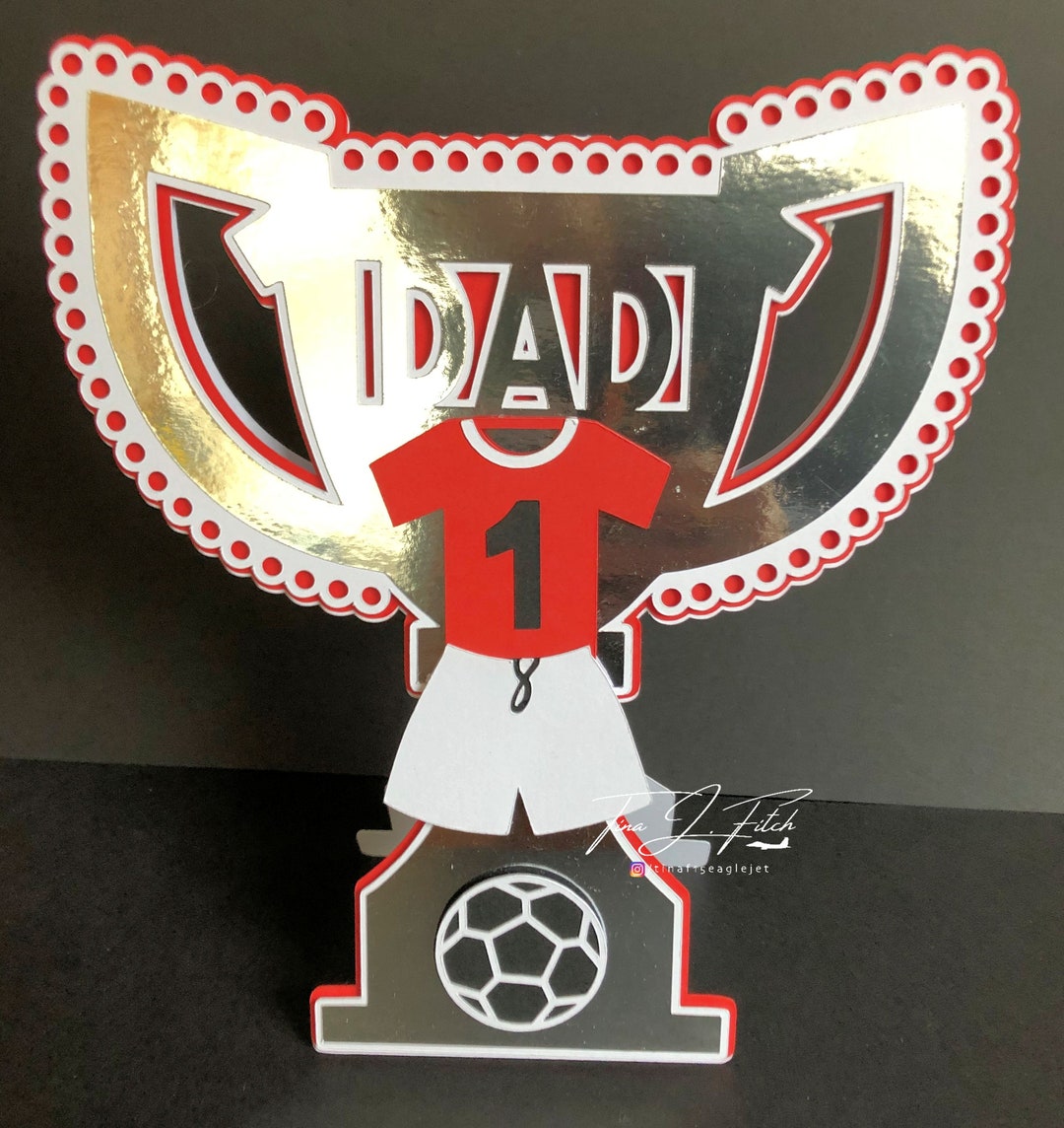 Dad Trophy Card TF0709, Cutting Files SVG, Silhouette Cameo, Scanncut ...
