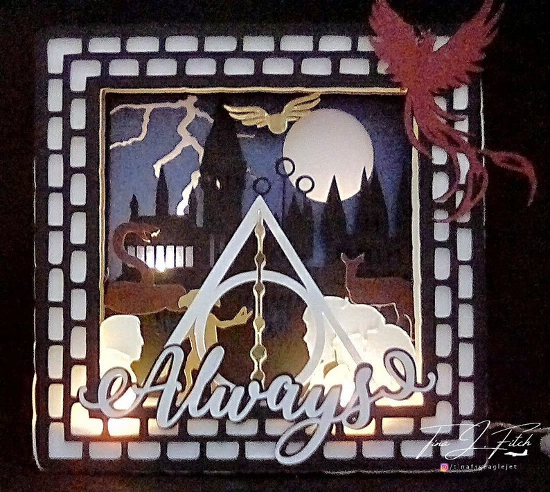 Wizard Luminaire Card TF0631 Cutting Files SVG Silhouette - Etsy