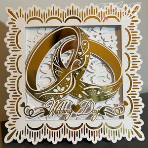 Wedding Day Luminaire Card Template TF0834, Cutting Files SVG ...