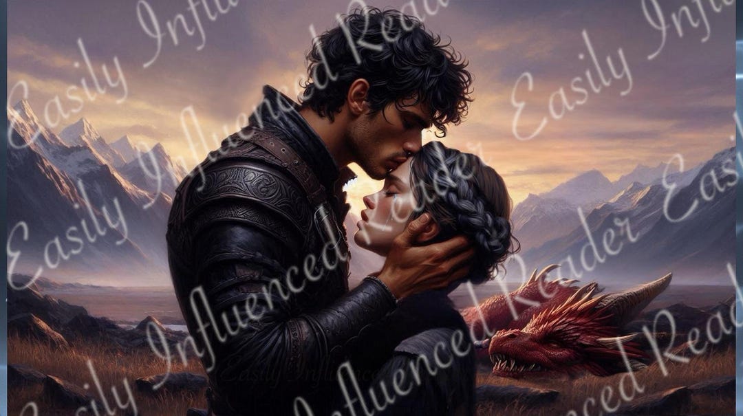 Fourth Wing Inspired Fanart- Xaden and Violet Ch 37 - Etsy