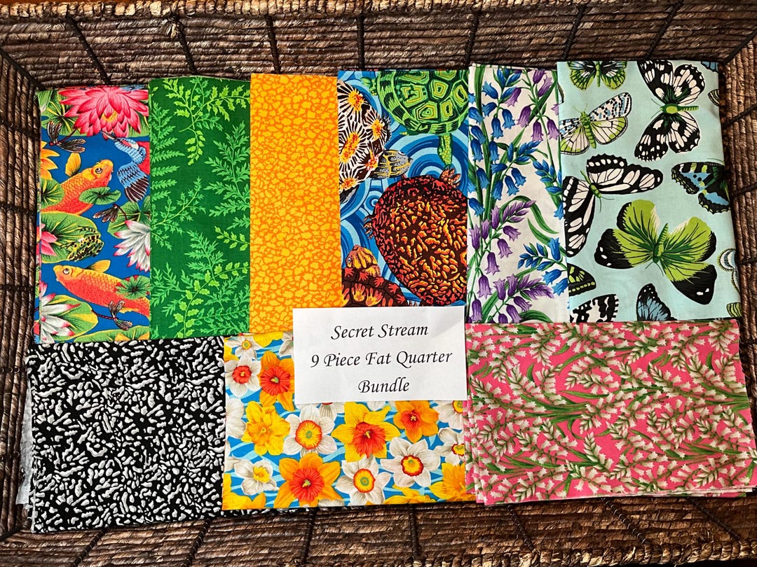 Secret Stream 9 Piece Fat Quarter Bundle - Etsy