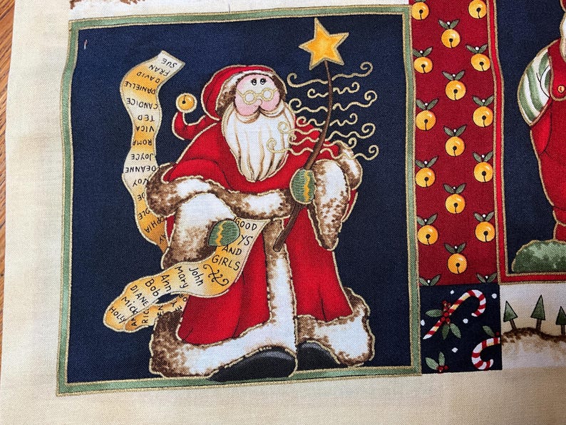 Dear Santa Panel by Diane Knott for Clothworks - Etsy