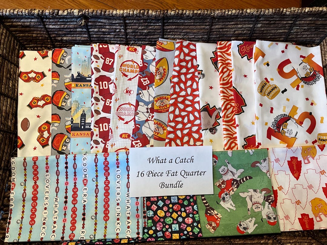 What A Catch 16 Piece Fat Quarter Bundle - Etsy