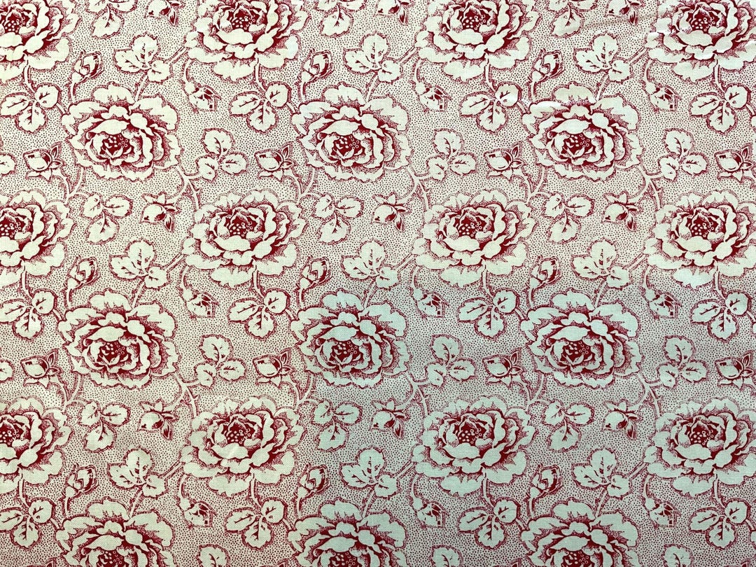 Penelope Luscious Rose Toile by Lakehouse Fabrics - Etsy