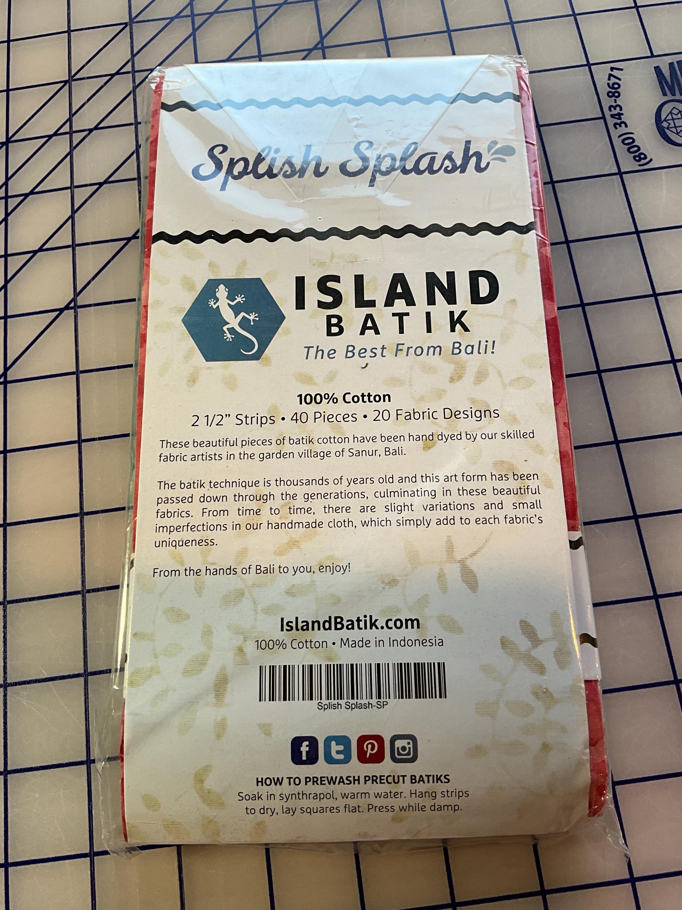 Splish Splash 2.5in Strips (40pc X 20 Colors) From Island Batik - Etsy