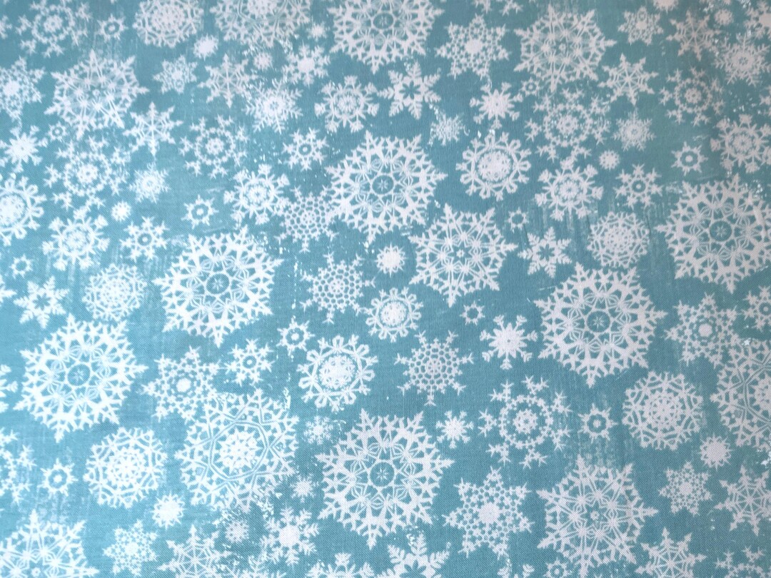 Snowfall From Christmastime by Tim Holtz for Free Spirit Fabrics - Etsy