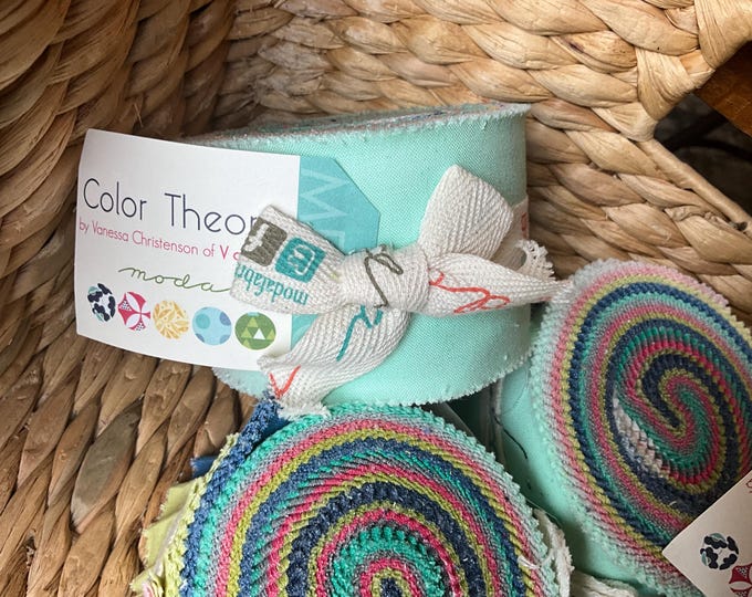 Color Theory Junior Jelly Roll by Moda Fabrics, 20 Strips, 2 1/2” Wide ...