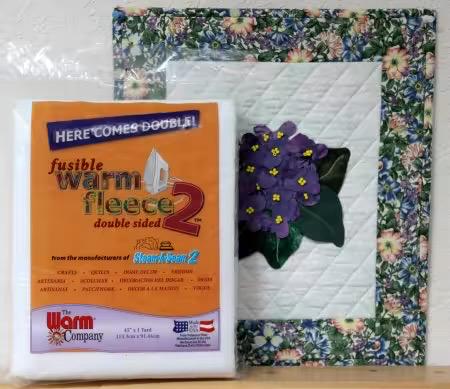 Warm Double Sided Fusible Fleece Batting 1yd X 45in From the Warm ...