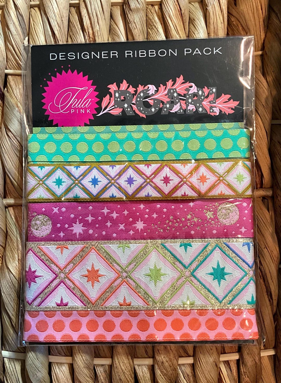 Tula Pink Roar Designer Ribbon Pack From Renaissance Ribbons and Trims ...
