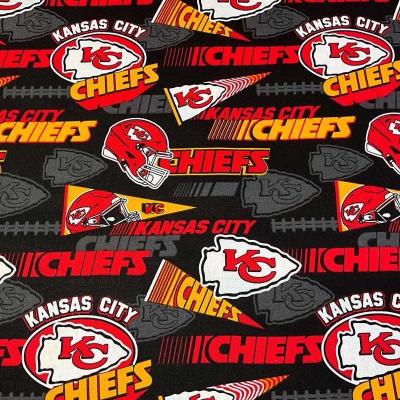Kansas City Chiefs Fabric - Etsy