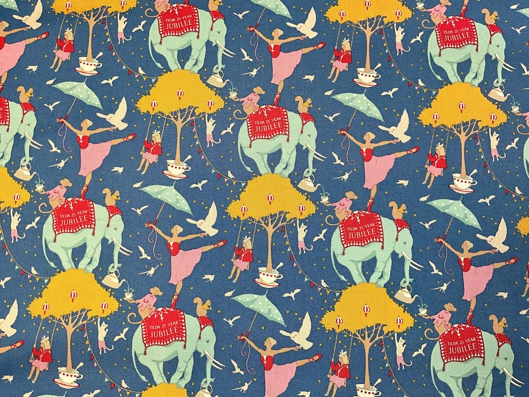 Circus Life Blue From Jubilee by Tilda - Etsy