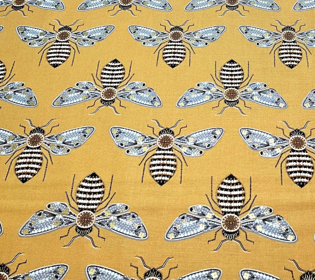 Bee Garden Metallic Honey by Gingiber for Moda Fabrics - Etsy