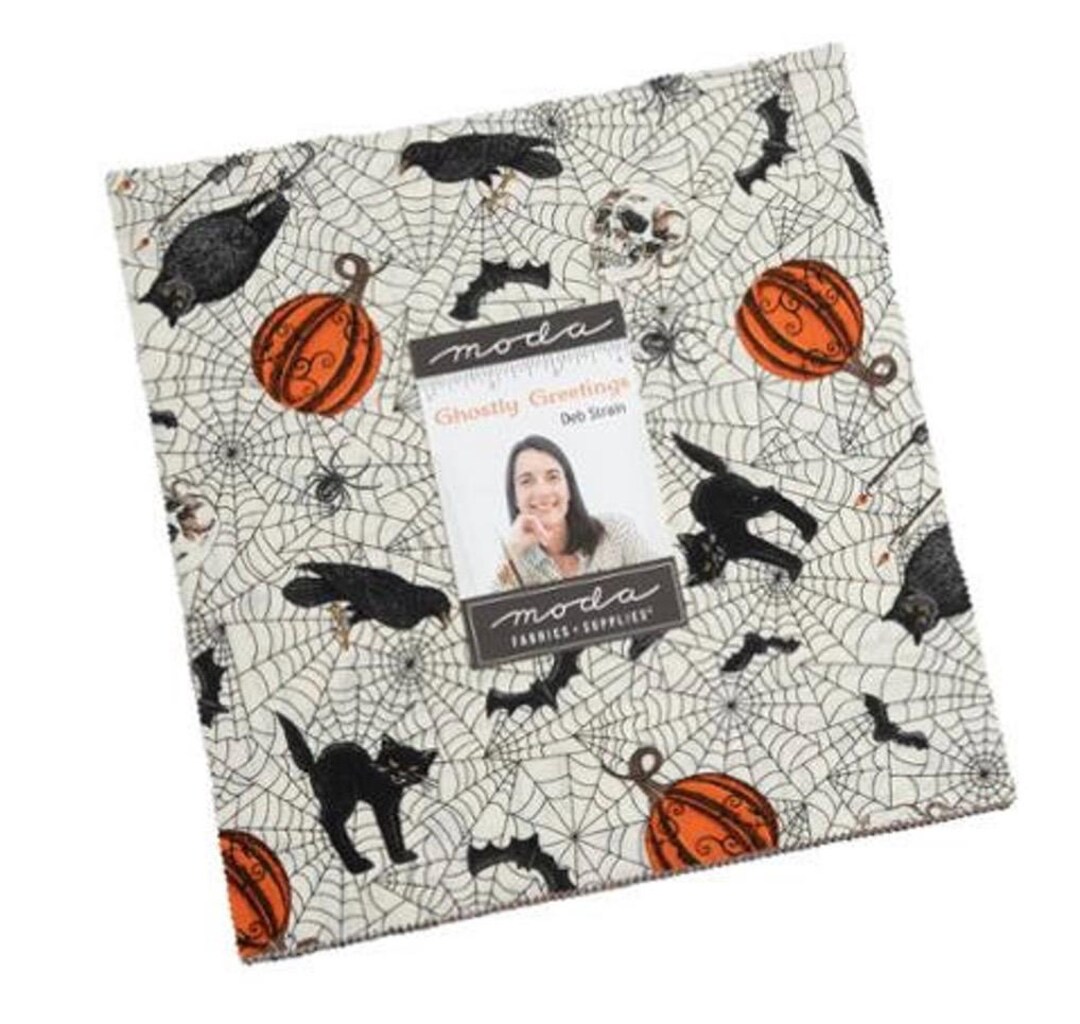 Ghostly Greetings 10” Layer Cake by Deb Strain for Moda Fabrics - Etsy