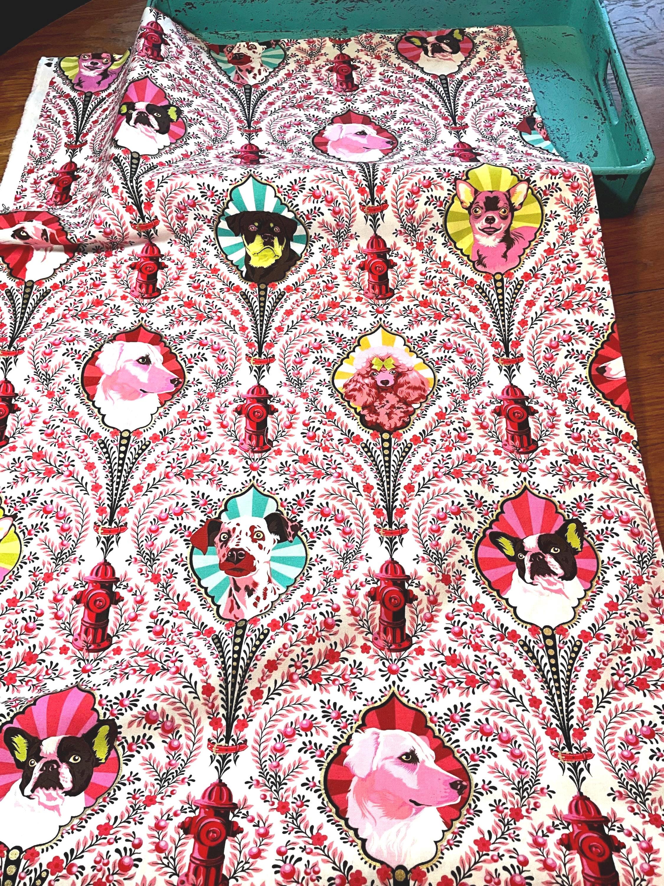 Tula Pink Besties, Puppy Dog Eyes Blossom for Free Spirit Fabrics - Etsy