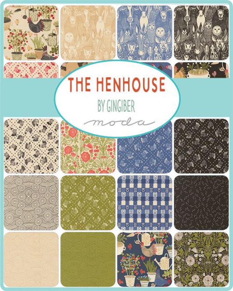 The Henhouse Fat Quarter Bundle (33 Pieces) by Gingiber for Moda ...