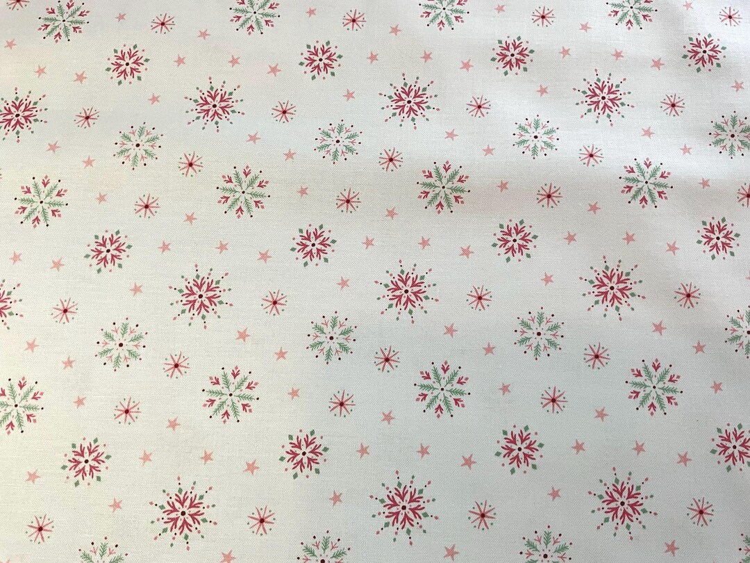 Frost and Flurry, Flurry Flakes White From Poppie Cotton - Etsy
