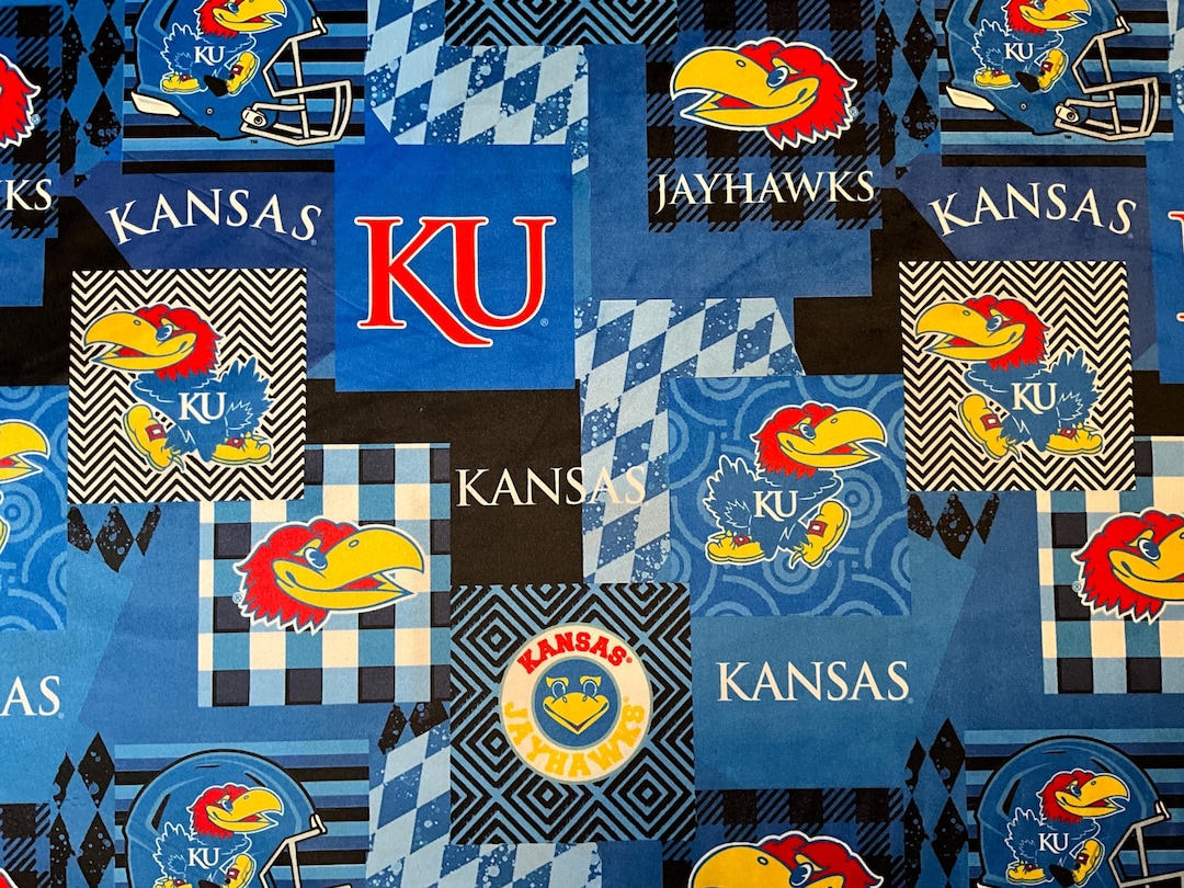 University of Kansas College Prints - Box Minky - Etsy