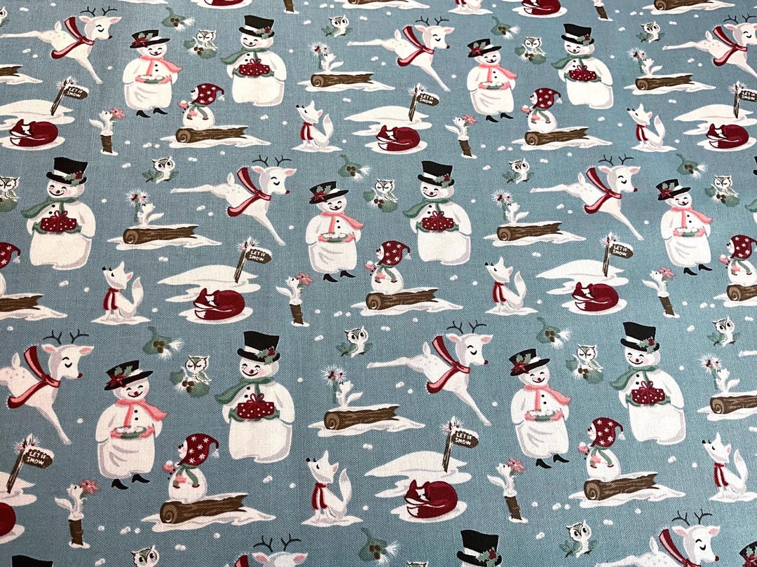 Frost and Flurry, Mr. & Mrs. Flurry Blue From Poppie Cotton - Etsy