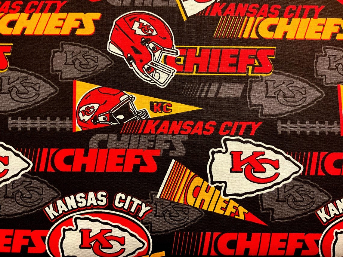 NFL Kansas City Chiefs - Cotton - Etsy