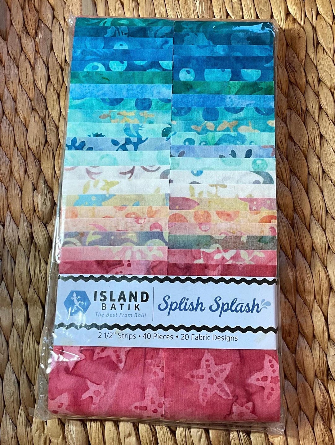 Splish Splash 2.5in Strips (40pc X 20 Colors) From Island Batik - Etsy