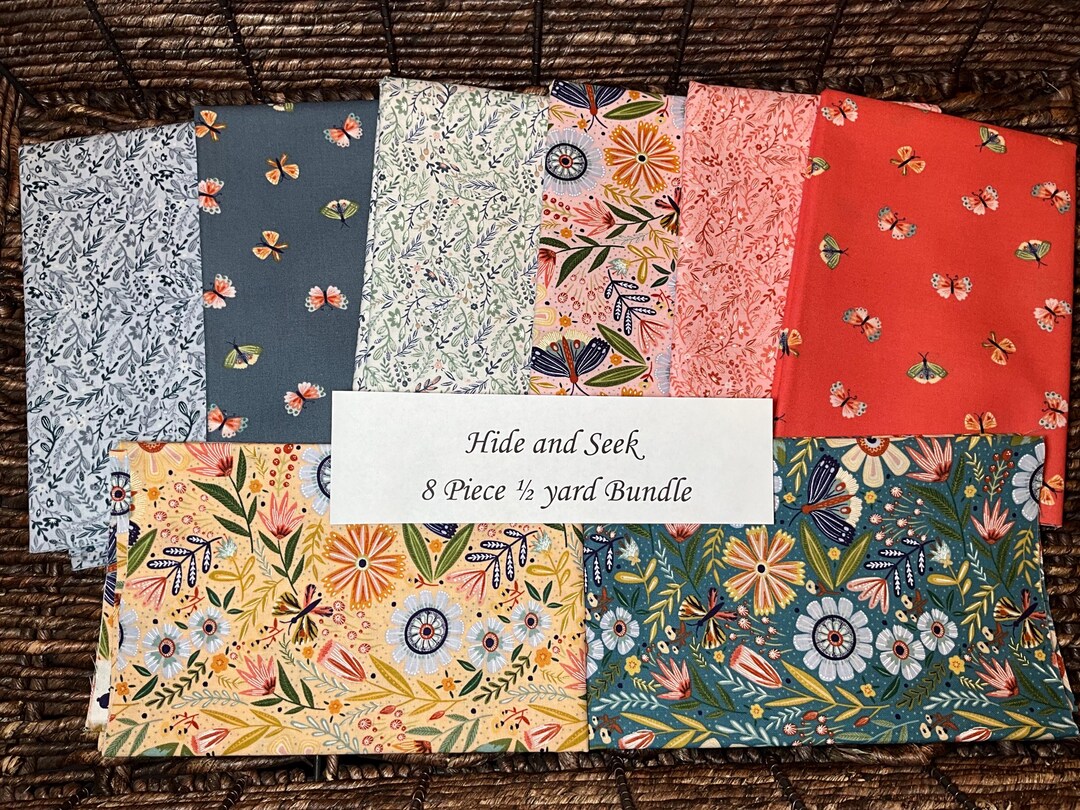 Hide and Seek 8 Piece Half Yard Bundle by Poppie Cotton - Etsy